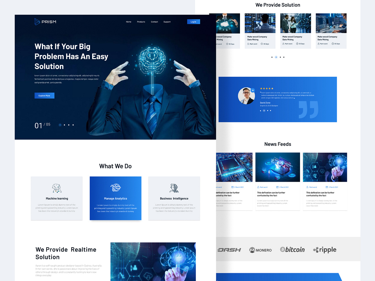 Machine Learning Website designs, themes, templates and downloadable ...