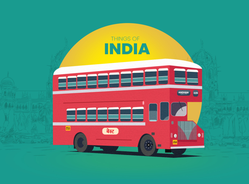 BEST BUS by Sanjay Tiwari on Dribbble