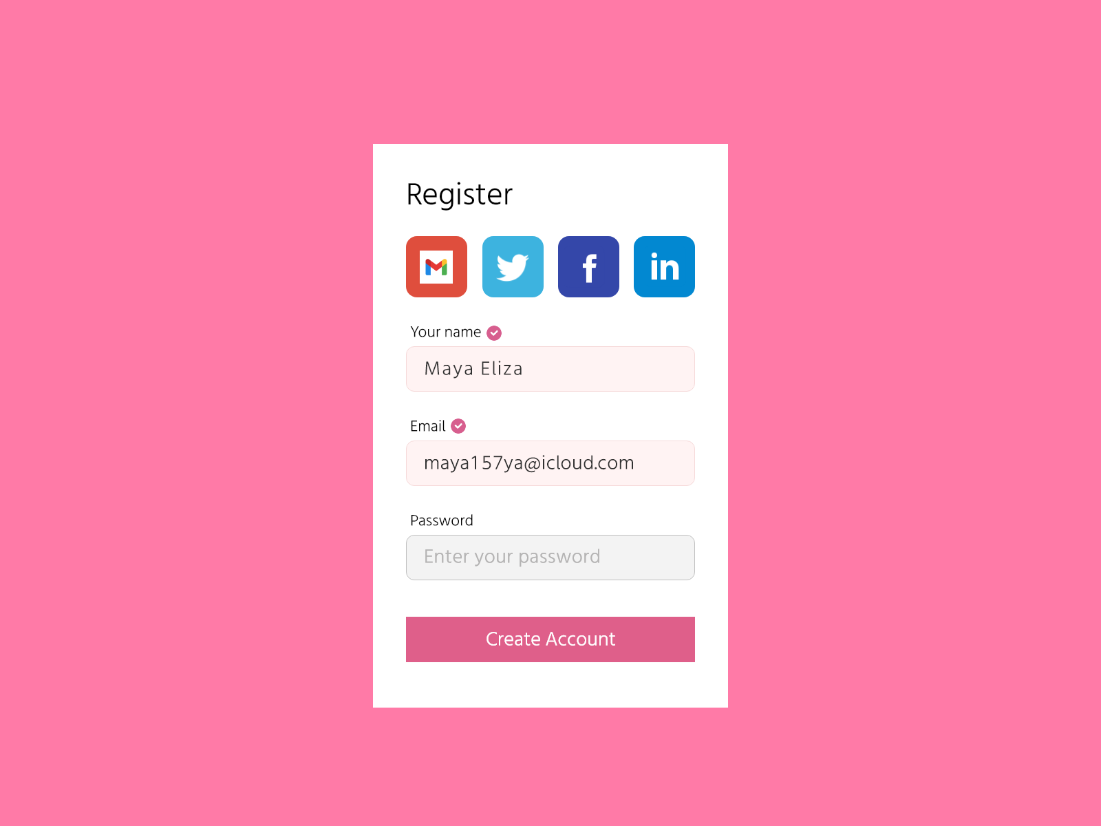 DailyUI 082 Form by Ayaka Fuji on Dribbble