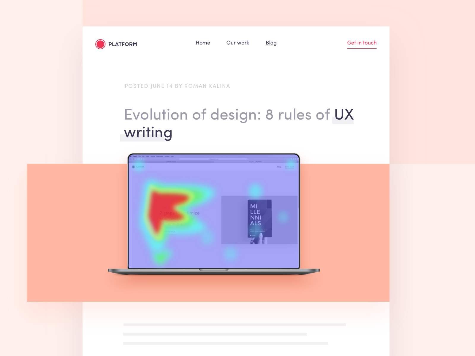 Evolution of design: 8 rules of UX writing by PLATFORM on Dribbble