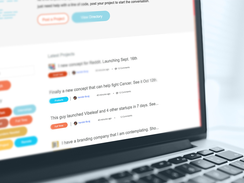 I Build Online Project Posting by Tayler Freund on Dribbble
