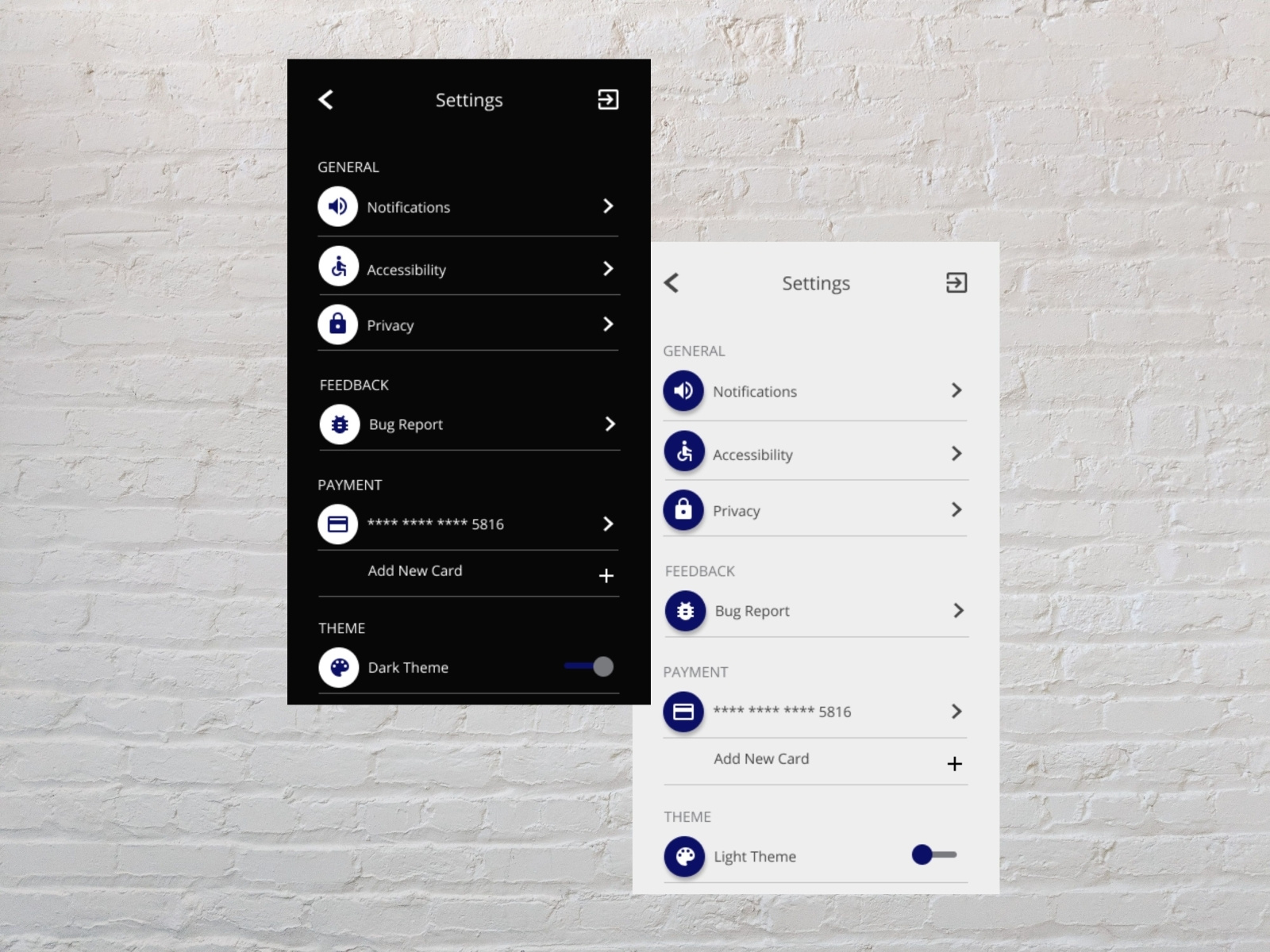 Settings App | DailyUI 007 by Willian Mr. on Dribbble