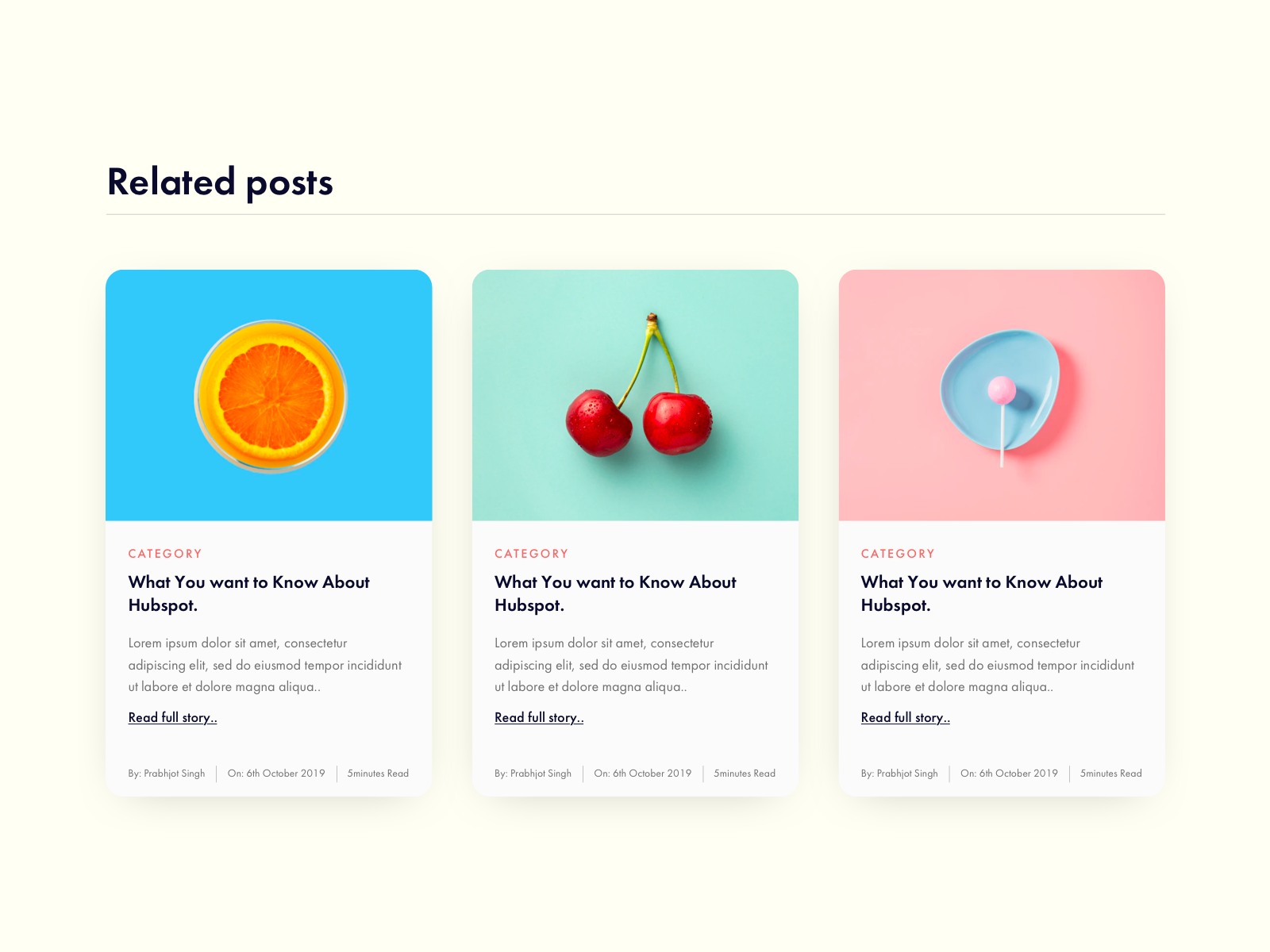 Post Listing/Related pots by prabhsng on Dribbble