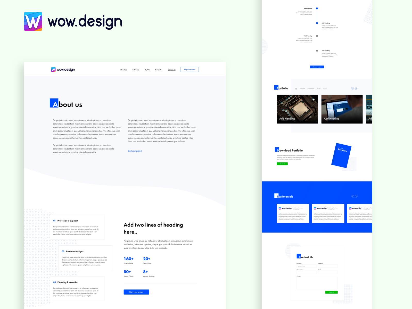 About Us by prabhsng on Dribbble