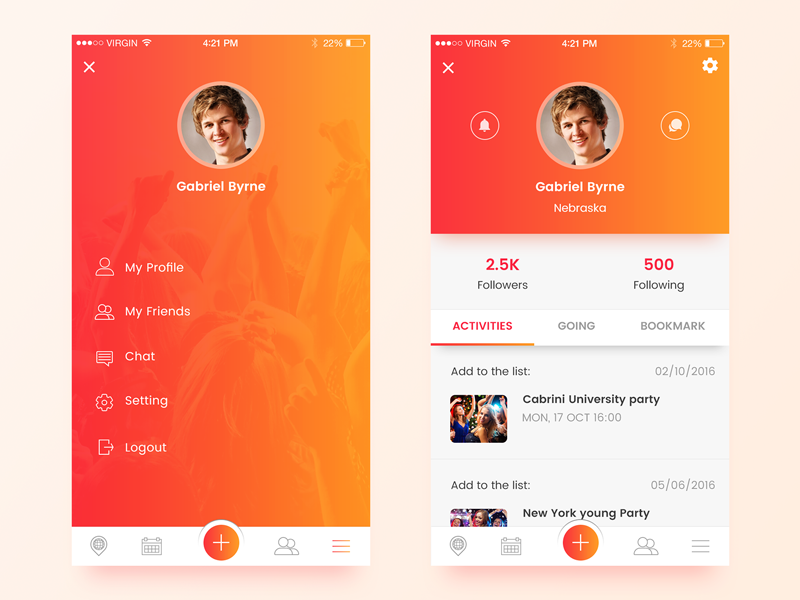 Festa Event Apps - Profile by Shahin Srowar🚀 on Dribbble