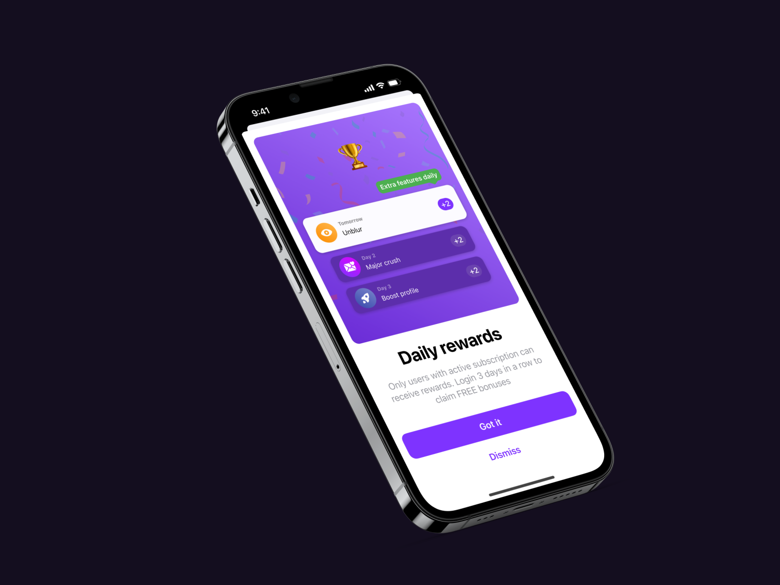 Daily Rewards by Dana Kulynych on Dribbble