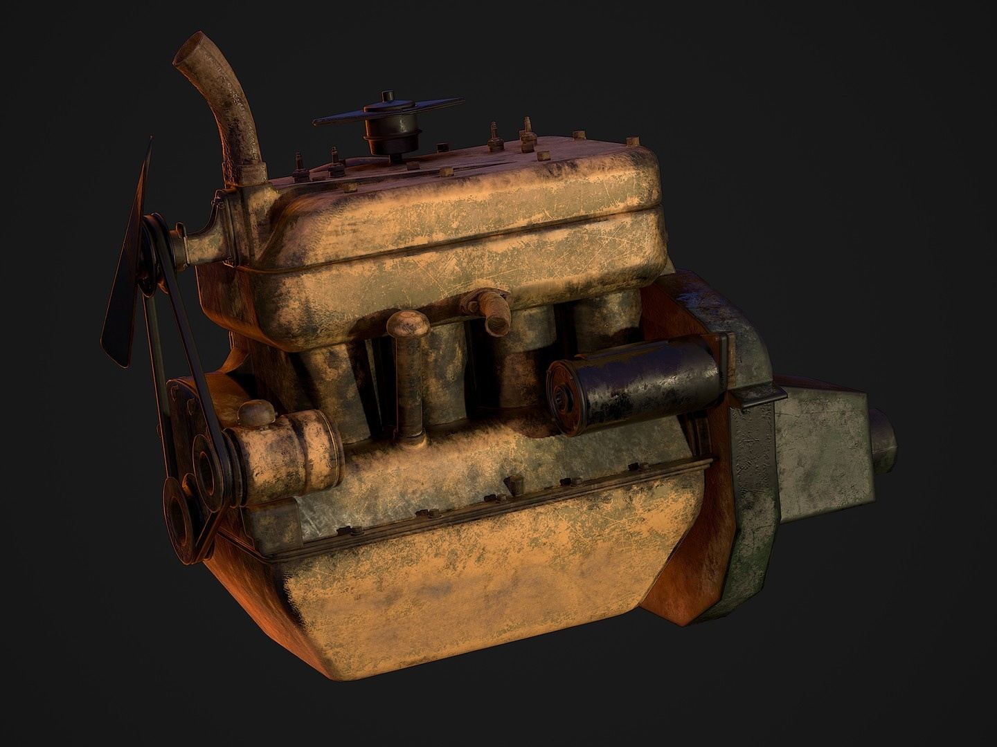 1928 Ford 4 Banger Engine by Jonathan Musso on Dribbble