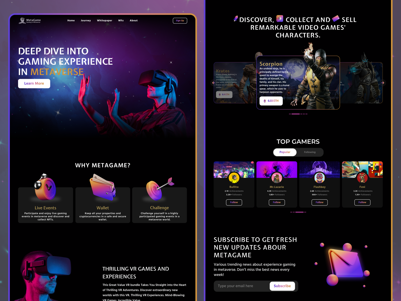 MetaGame - Gaming Experience in Metaverse by Mohammad Reza Panahi for ...