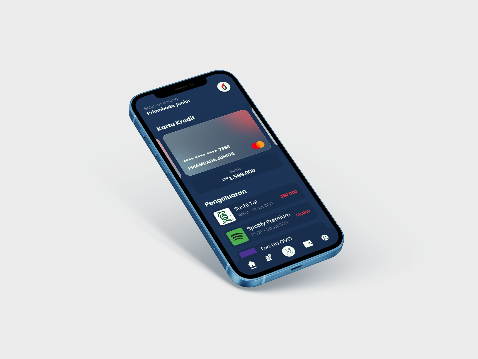 Credit Card Mobile App UI/UX Design Mockup 💳 by Kadek Wikananda ...