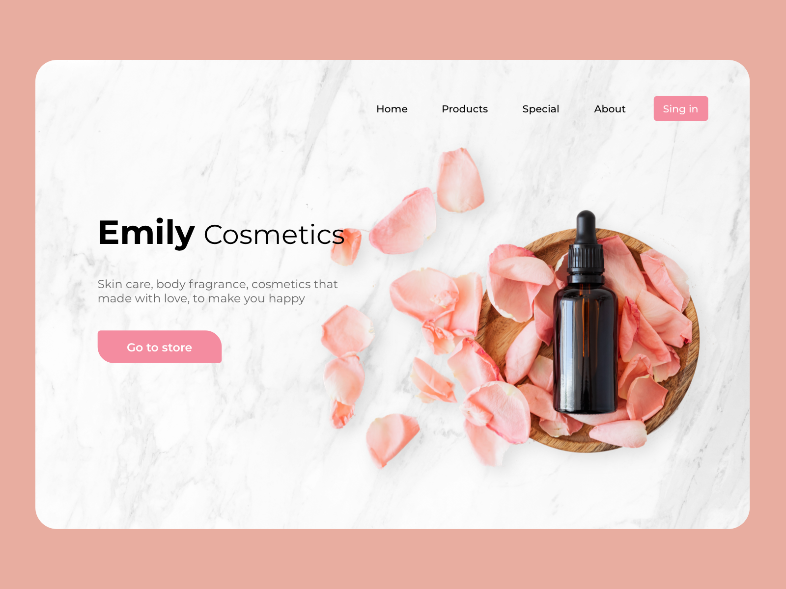 Cosmetic Landing Page by Lior Ullert on Dribbble