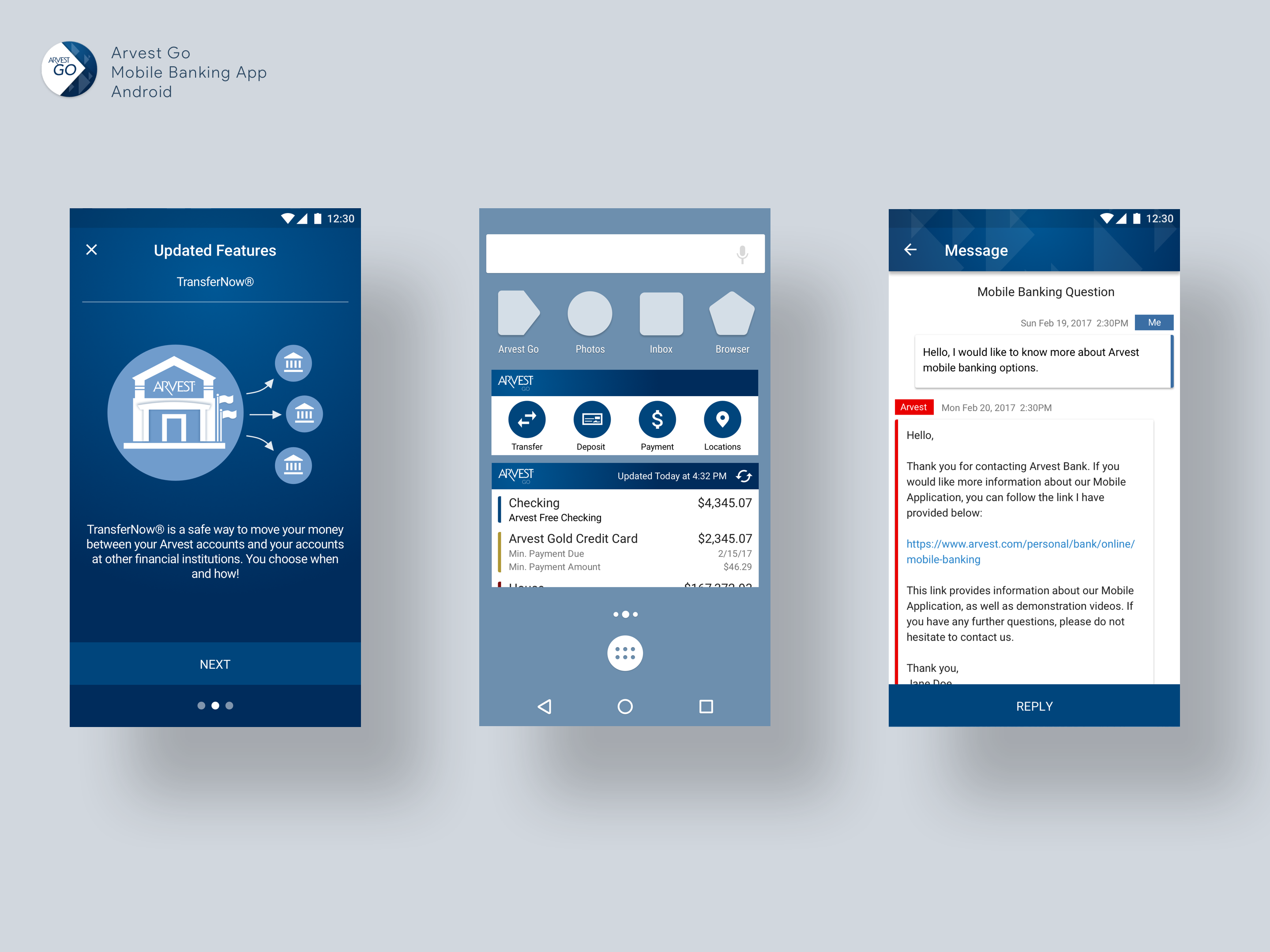 Android Mobile Banking App by Preston Halstead on Dribbble