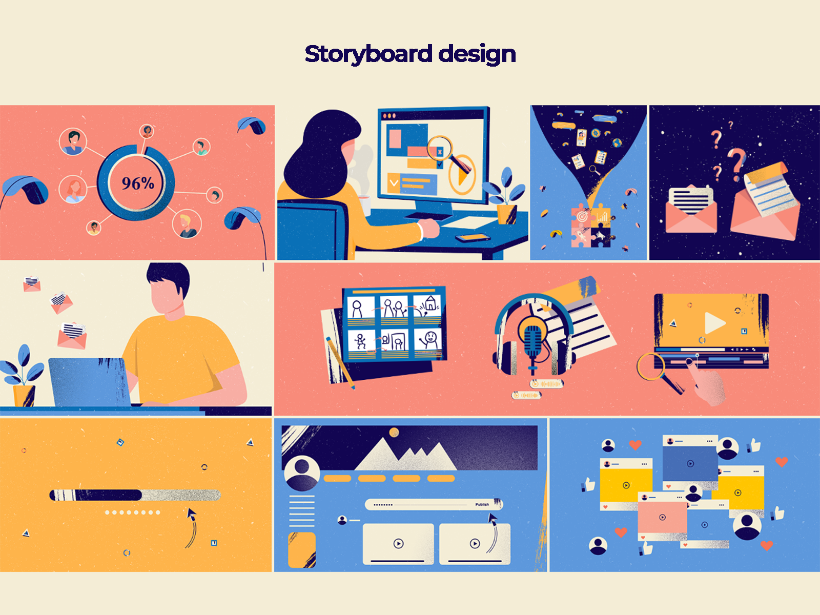 Motion Graphic Storyboard Design By Zouhair Housni On Dribbble