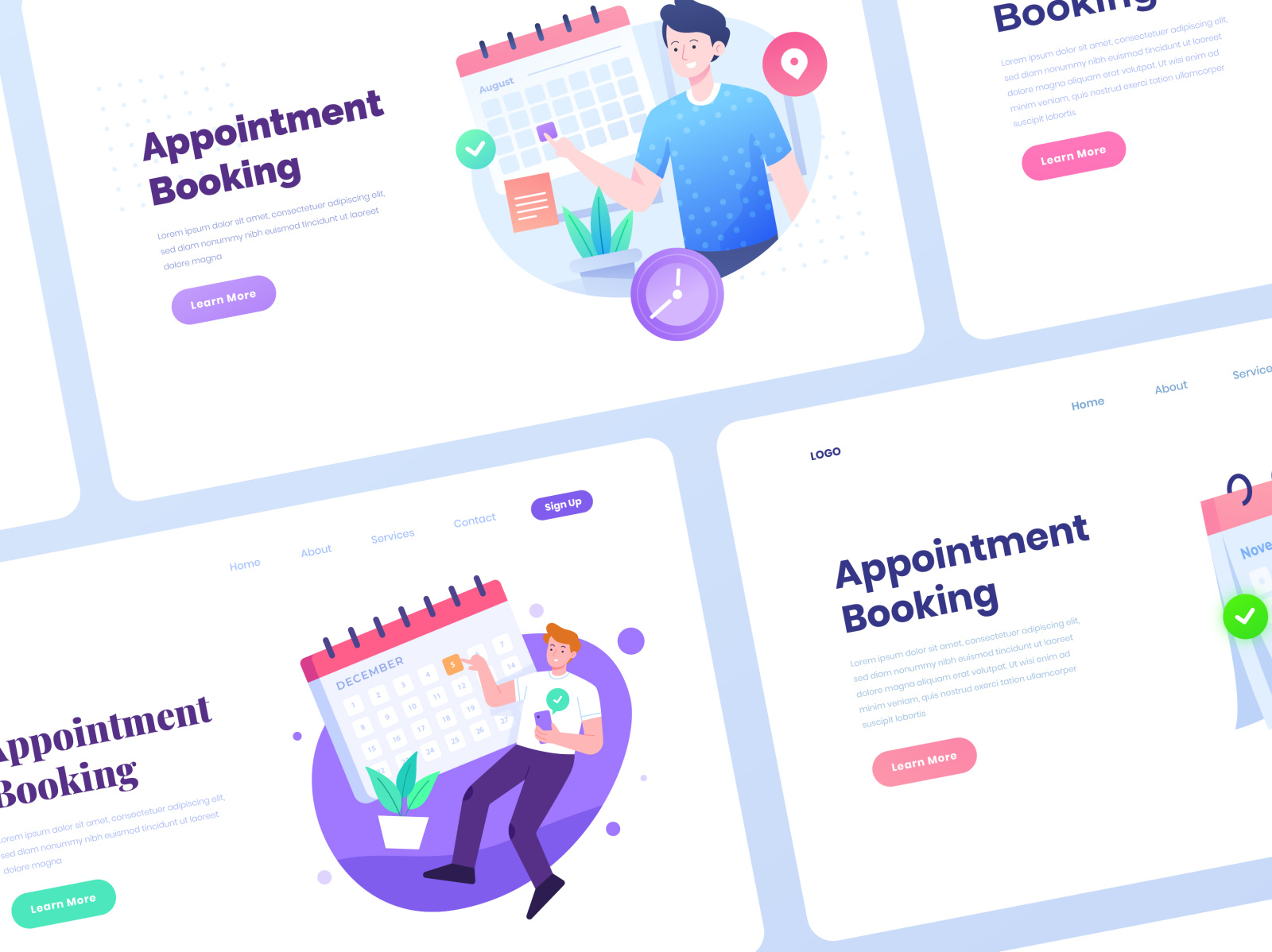 Appointment Booking App Concept by Greative Studio on Dribbble