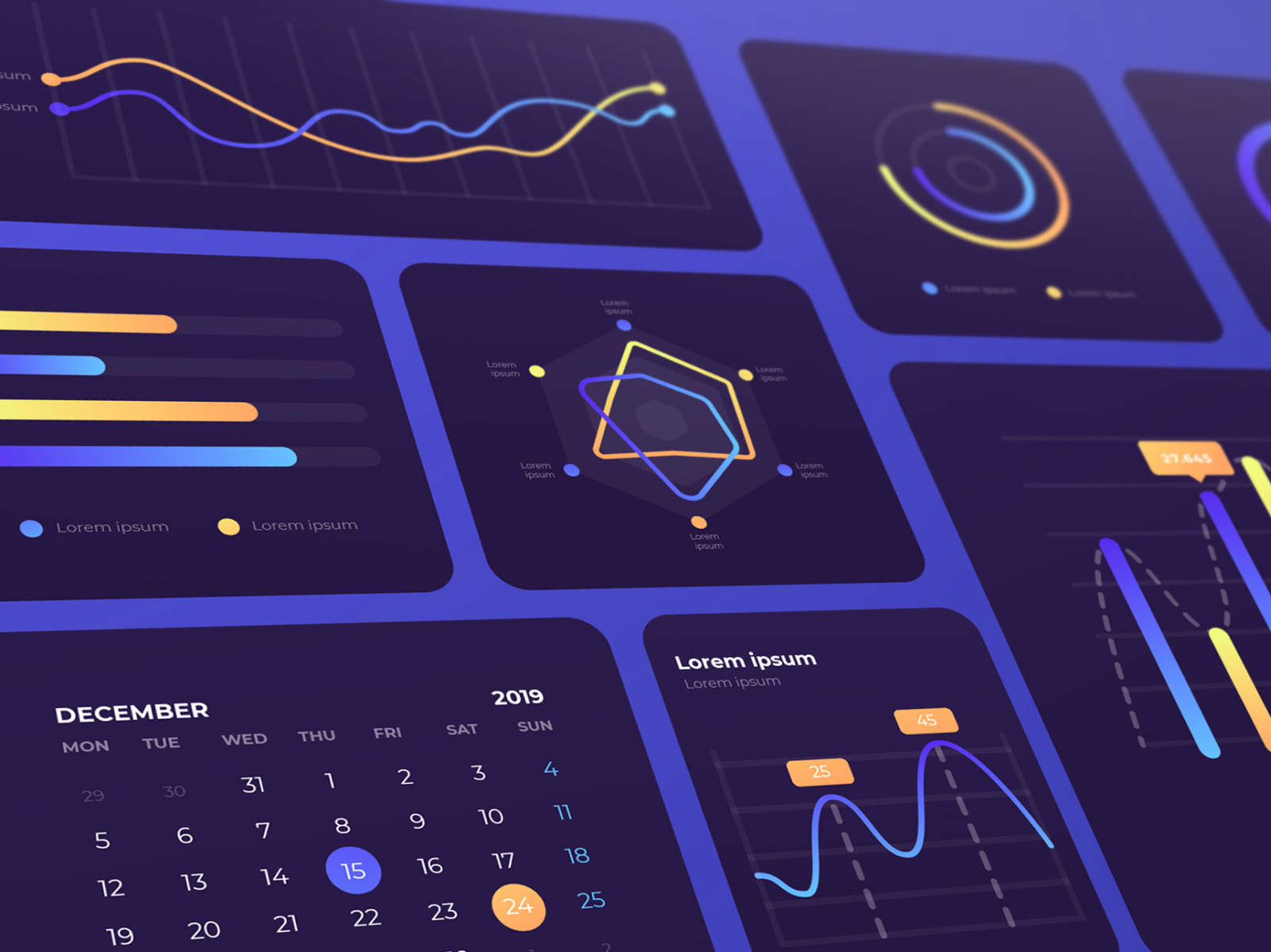 UI Dashboard Templates by Greative on Dribbble