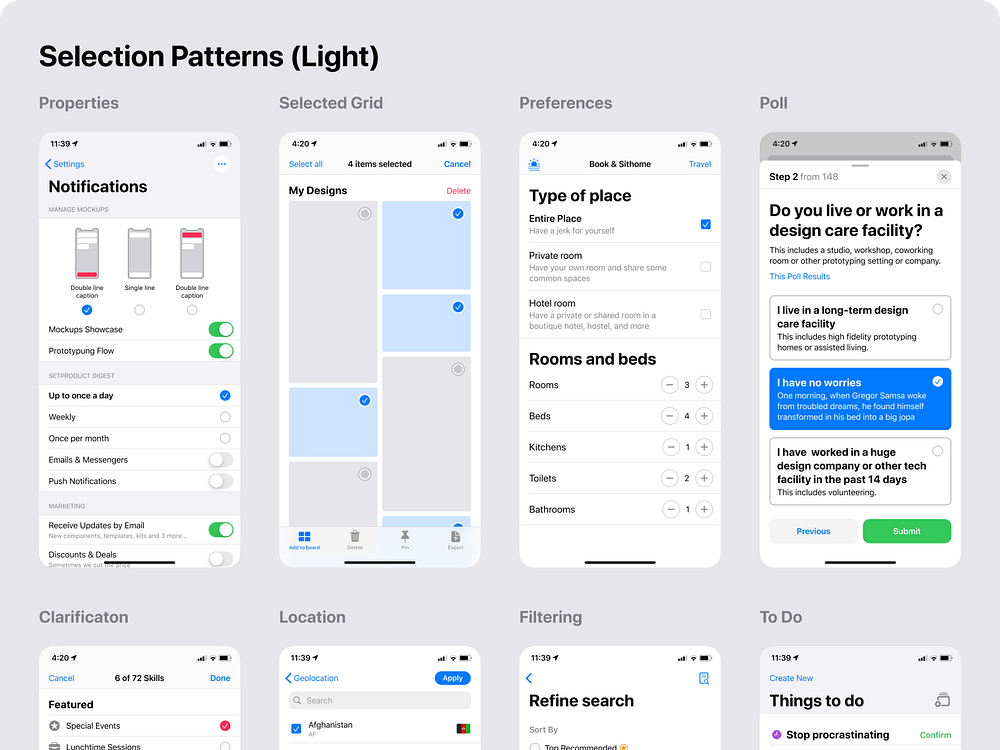 Slider UI design - Figma iOS kit - App templates by Roman Kamushken for ...