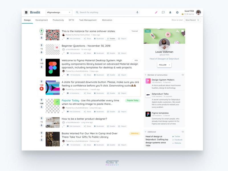 Figma Dashboard UI kit - Material design templates by Roman Kamushken ...