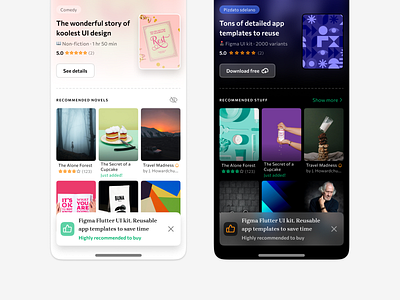 Mobile app UI kit for Figma by Roman Kamushken for Setproduct on Dribbble