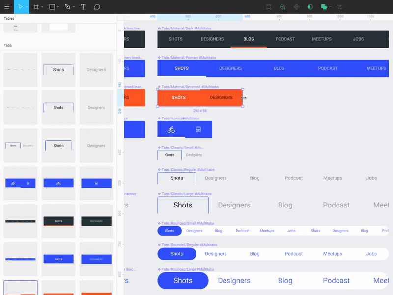 Tables Constructor in Design System Kit v1.3 by Roman Kamushken on Dribbble