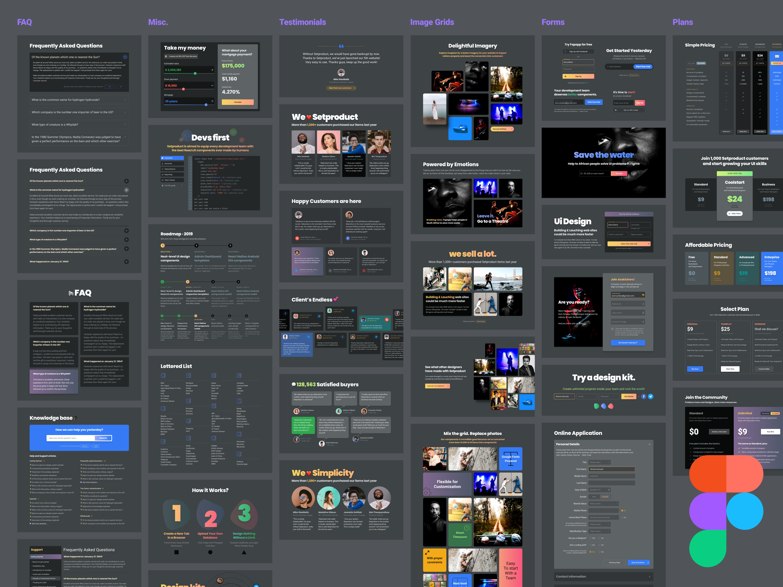 Roman Kamushken Projects Figma Website Templates Dribbble