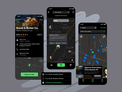 iOS Maps Design Templates by Roman Kamushken on Dribbble