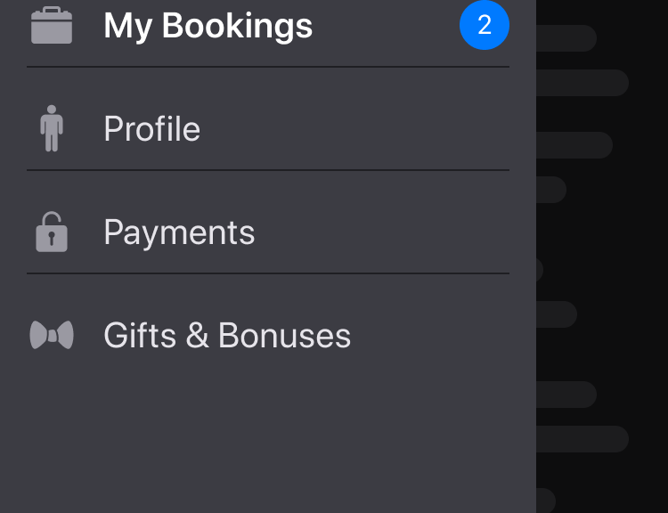 Ios Patterns Side Navigation Drawer Bar By Roman Kamushken On Dribbble