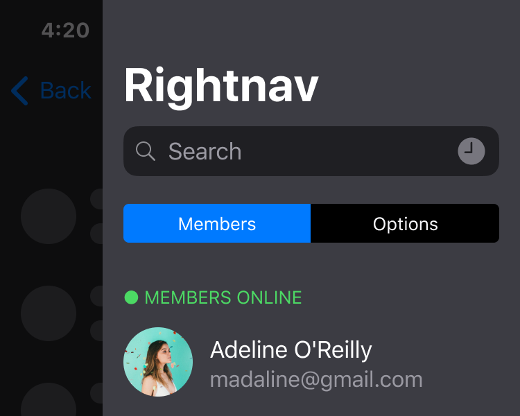 Ios Patterns Side Navigation Drawer Bar By Roman Kamushken On Dribbble
