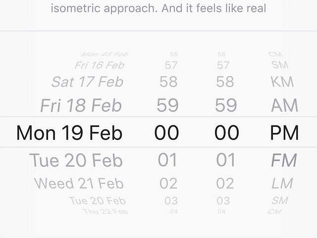iOS Datepicker template for Figma free by Roman Kamushken on Dribbble