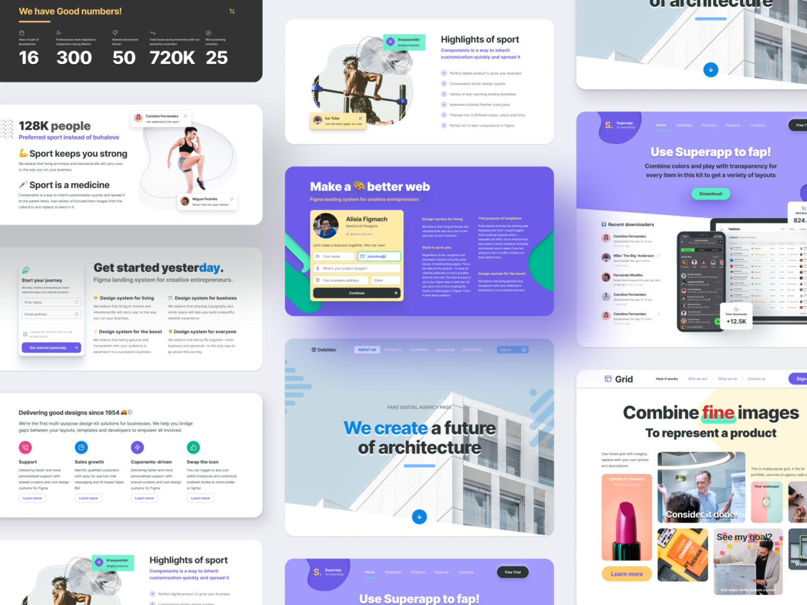 Figma Web Page Design Gambaran