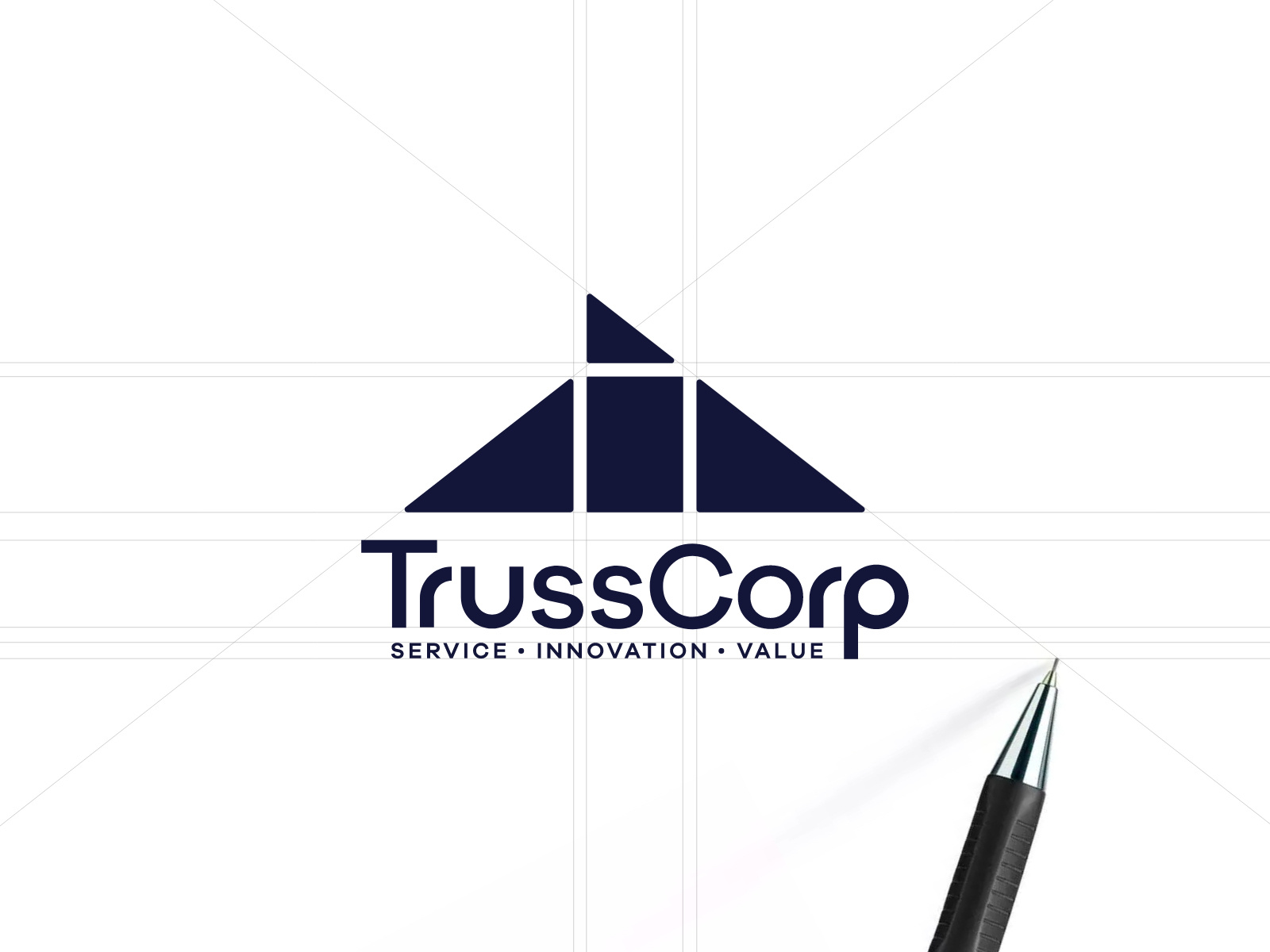 TrussCorp Logo Design Process by Red Kite Design on Dribbble