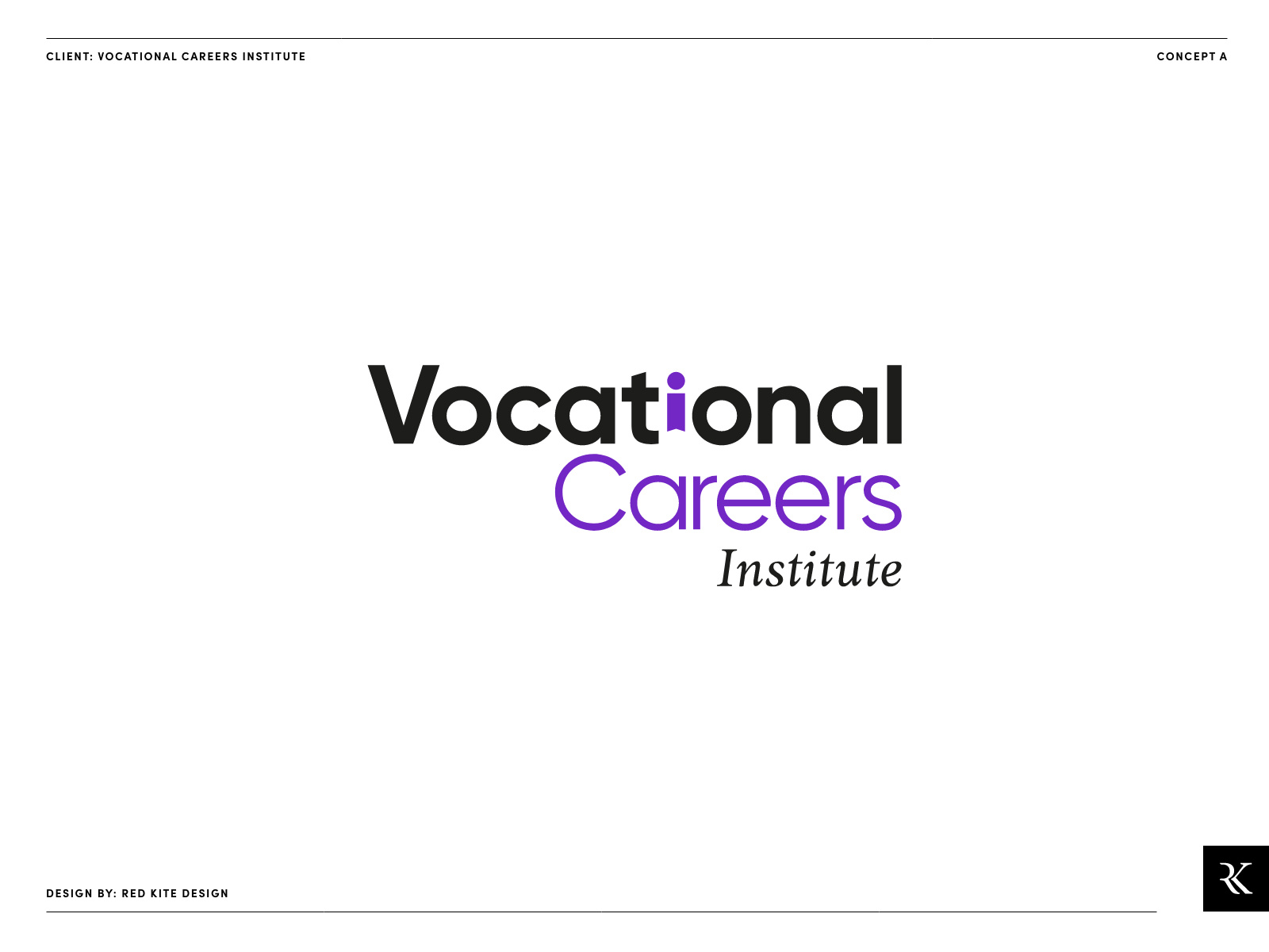 Logo Design Concept A for Vocational Careers Institute by Red Kite ...