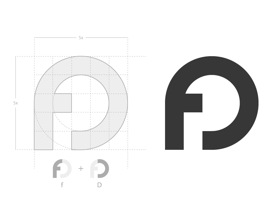 Frank Dovecote - Logomark Construction by Frank Dovecote on Dribbble