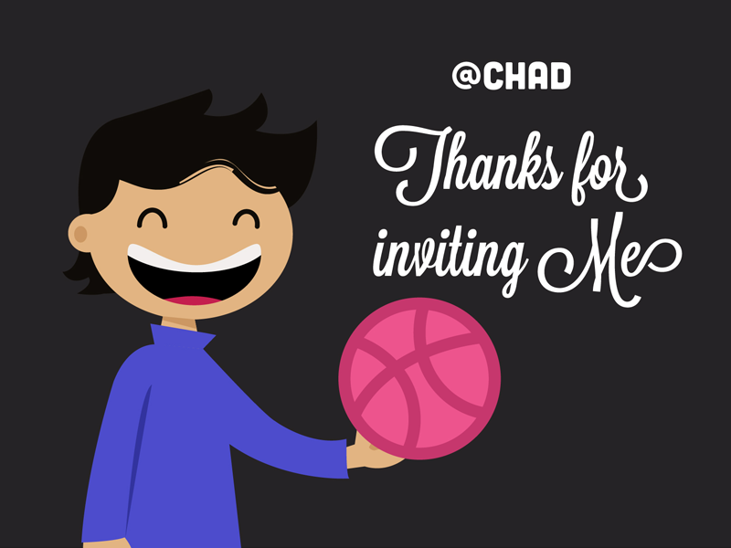 Thanks @Chad! by Fred on Dribbble