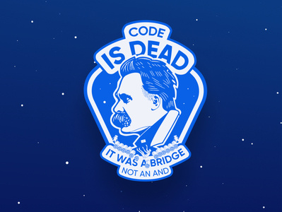 Sticker: Code is Dead by Евгений Иванов on Dribbble