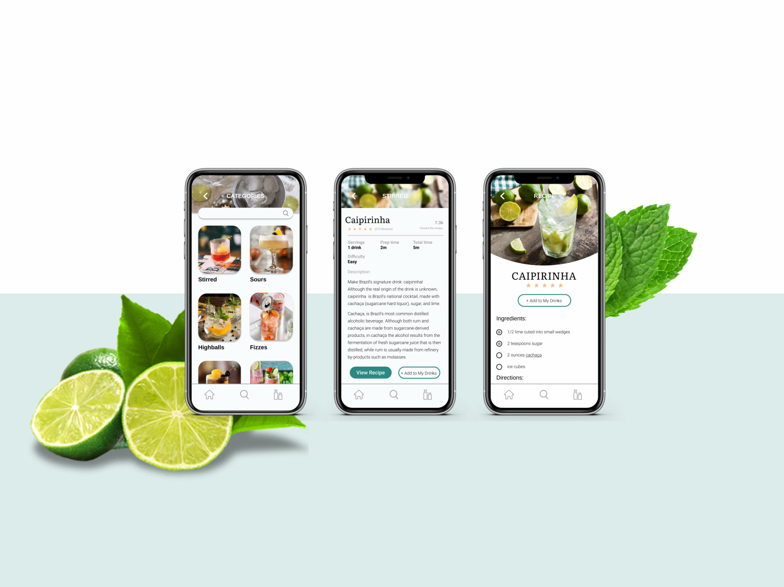 Cocktail App by Leticia Meissner Santos on Dribbble