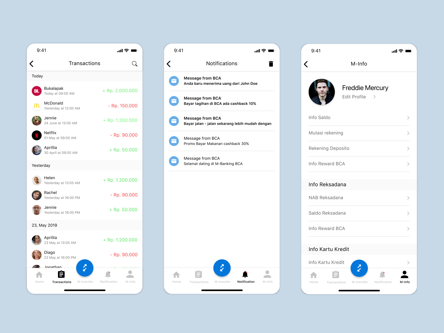 BCA Redesign Concept Part II by Ario Seno on Dribbble
