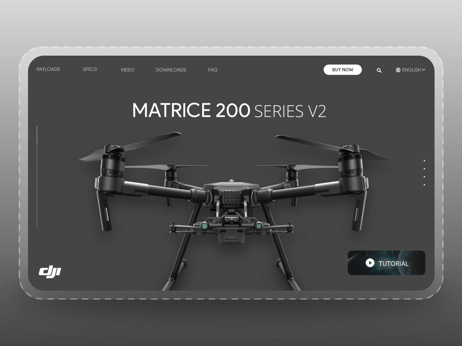 DJI Landing Page - Web UI by Chaitanya Vishrojwar on Dribbble