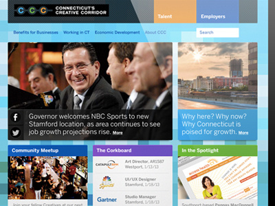 CCC; Quick Site Comp by Paul Wronski on Dribbble