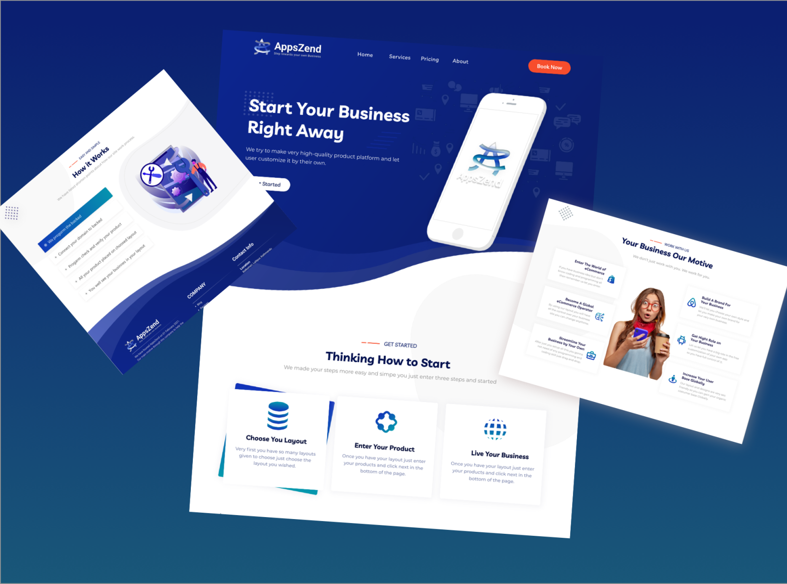 App Store Landing page by Anil Yadav on Dribbble
