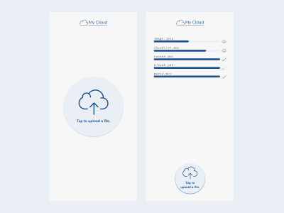 Daily UI | Challenge #31 | File upload by Martin Patz on Dribbble