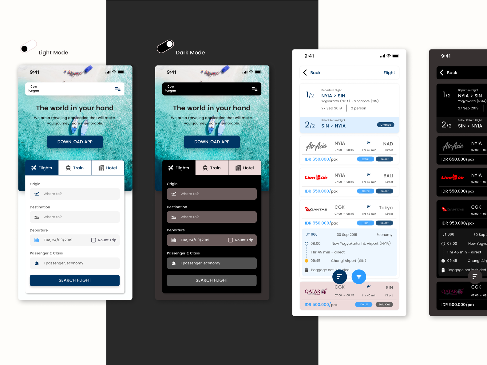 Flight Ticket App UI design by Bahasa Design on Dribbble