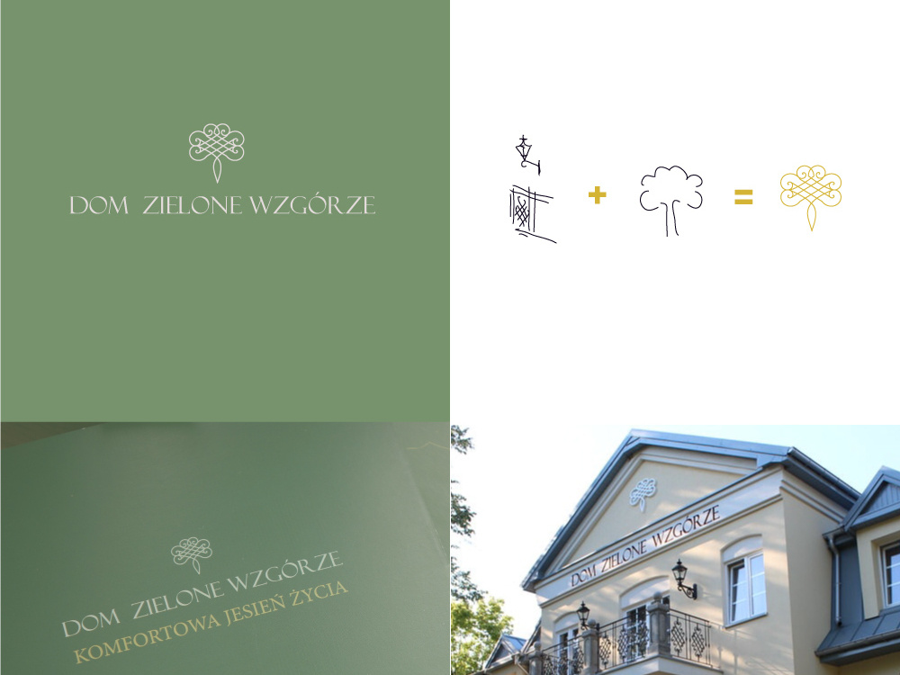 Dom Zielone Wzgórze - logo design by Karolina Stepien on Dribbble