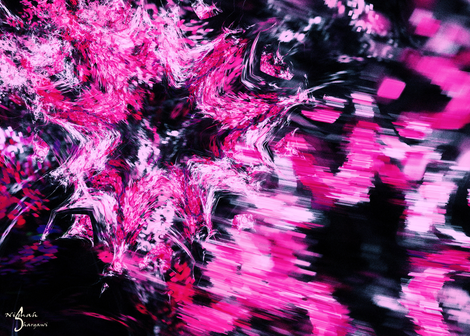 Hot Pink Explosion by Nismah on Dribbble