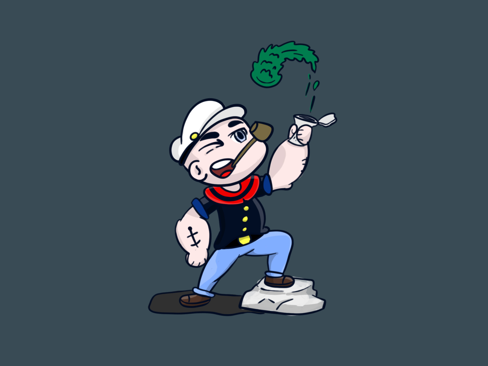 Chibi Popeye by fandi.creations on Dribbble