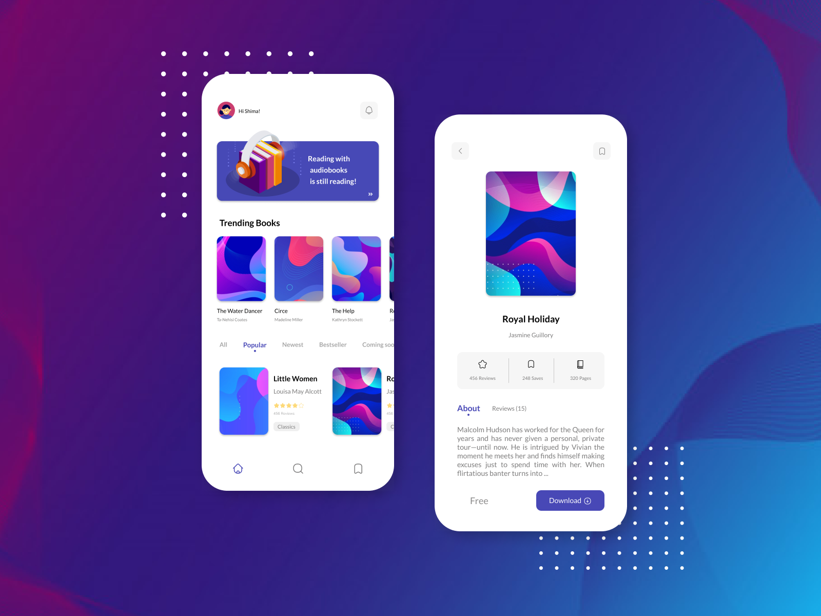 Reading Book App by Shima Sadeghi on Dribbble