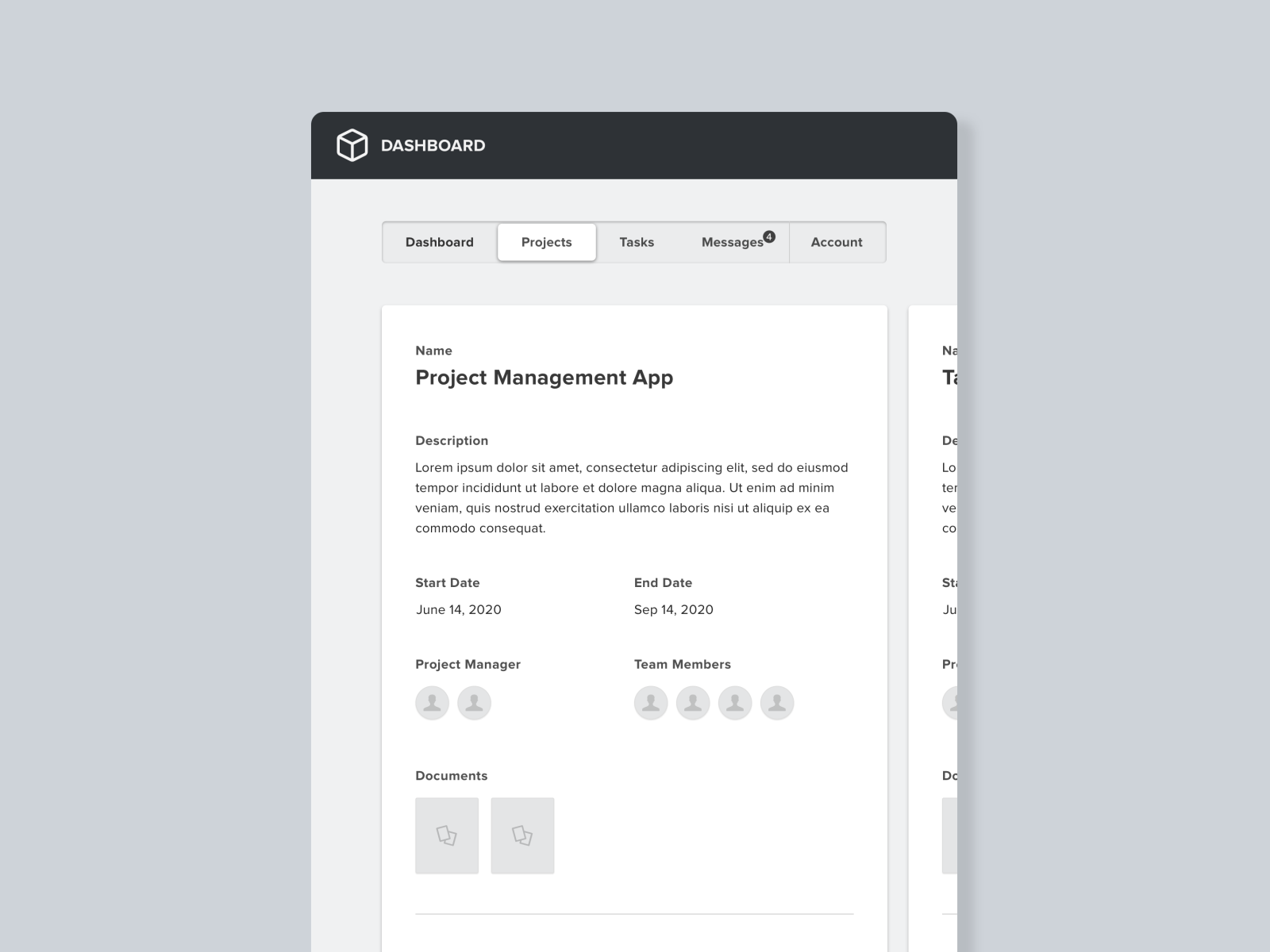 Project Management App Wireframe by Michael Lam on Dribbble