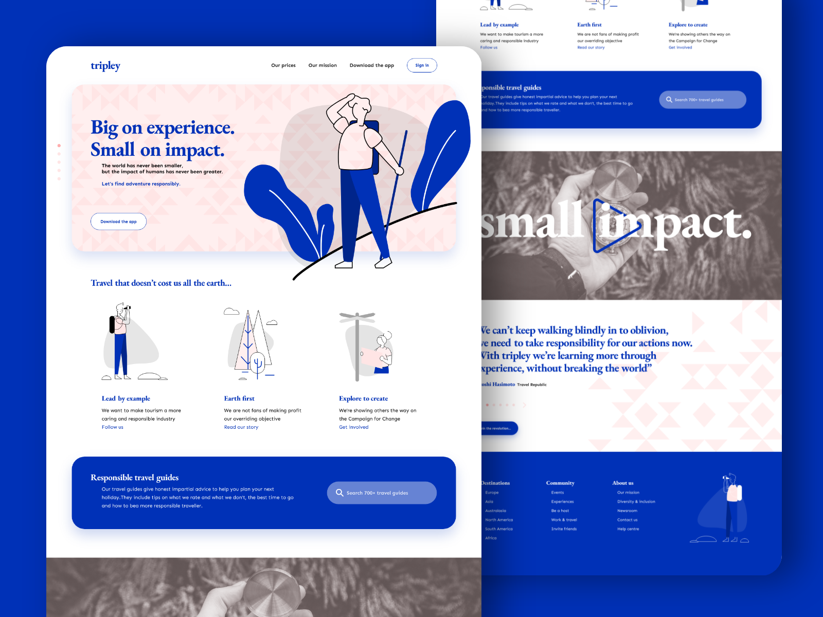 Simple landing page by Kevin Bennett on Dribbble