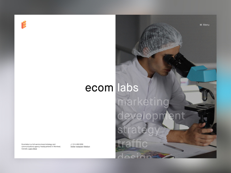Ecomlabs Website by Charles Deluvio on Dribbble