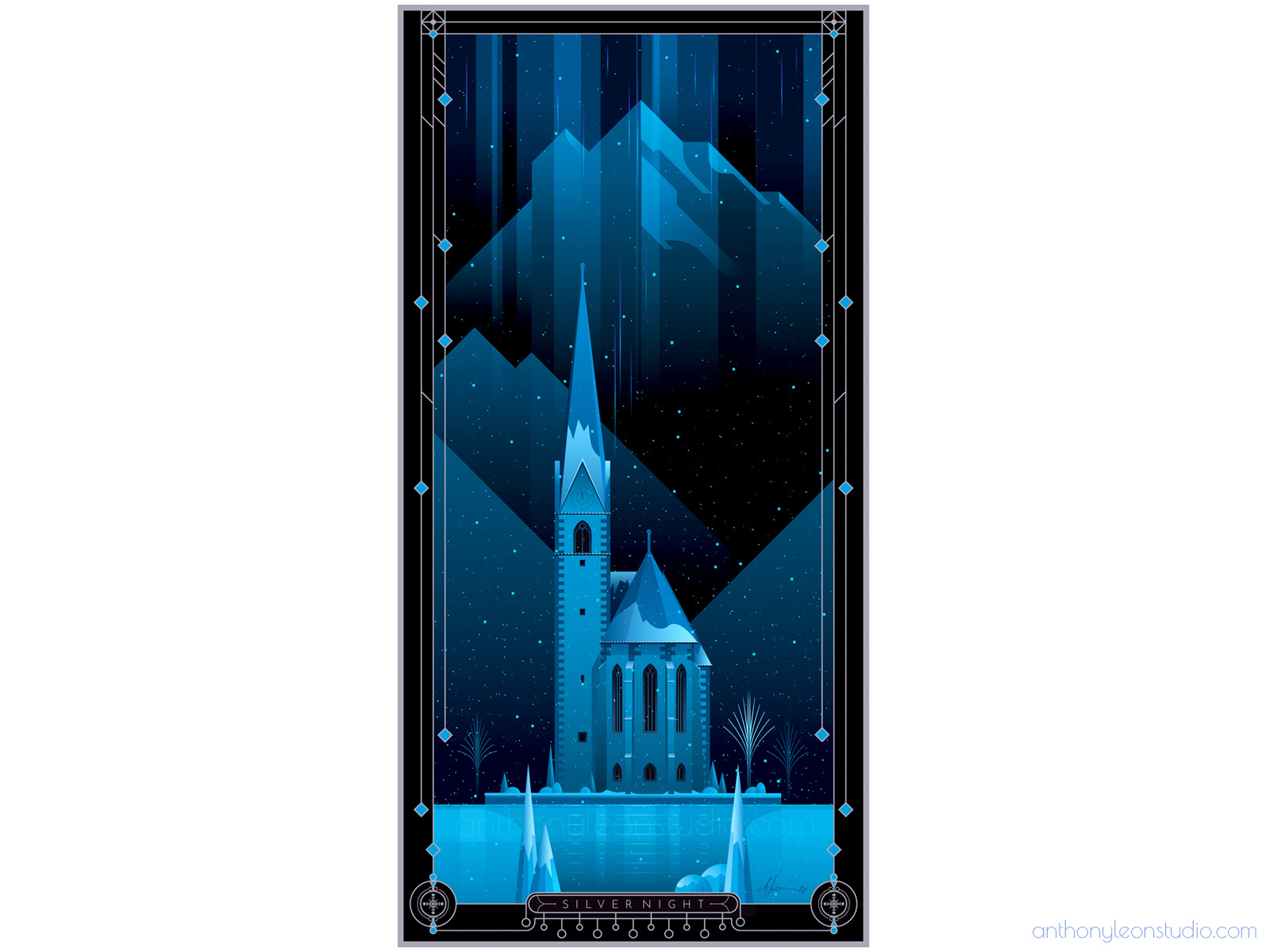 silver night anthony leon studio by Anthony Leon on Dribbble