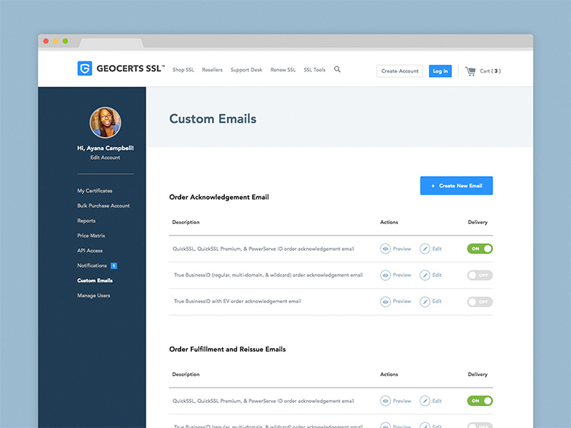Custom Emails by Ayana Campbell Smith for Envy Labs on Dribbble