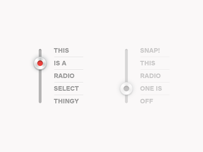 Radio Selector by Stephen Chai on Dribbble